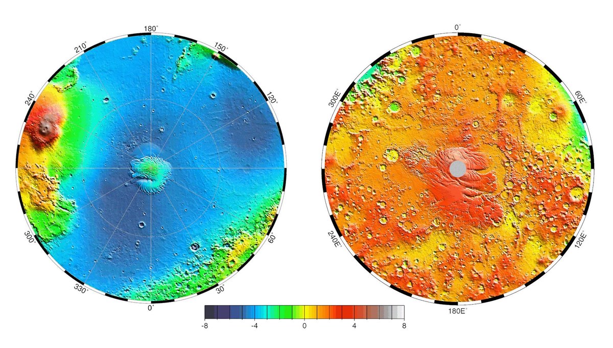 Wenn bis zu vier Meter Eis und Schnee auf den Mars rieseln