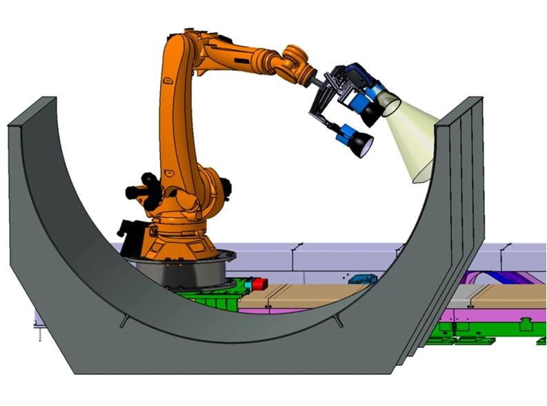 Eine Roboterplattform bildet verschiedene Prozessketten im ...