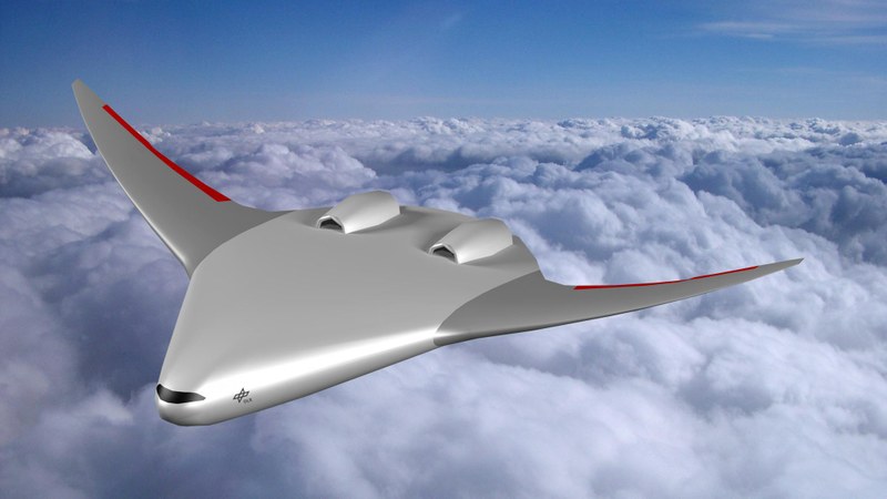 Simulation des Blended Wing Bodys
