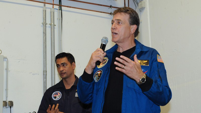 Tom Hennen motivierte die Schüler in der Schule ihr Bestes zu geben