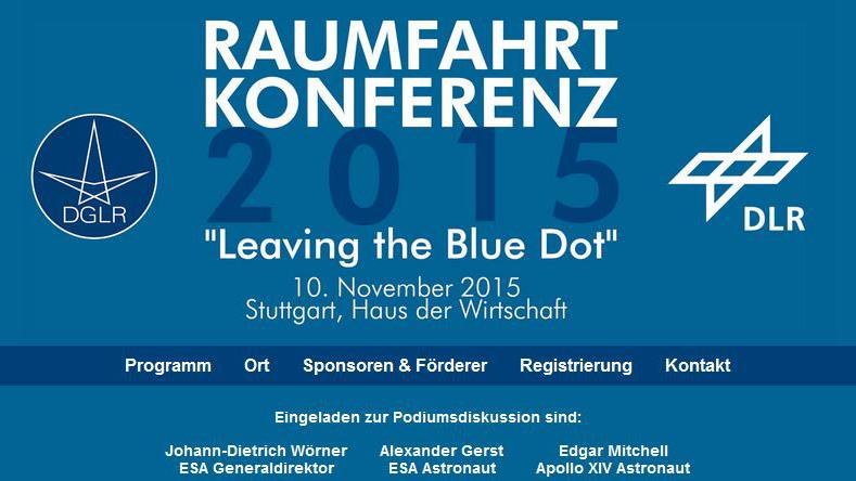 DGLR Raumfahrtkonferenz "Leaving the blue dot"