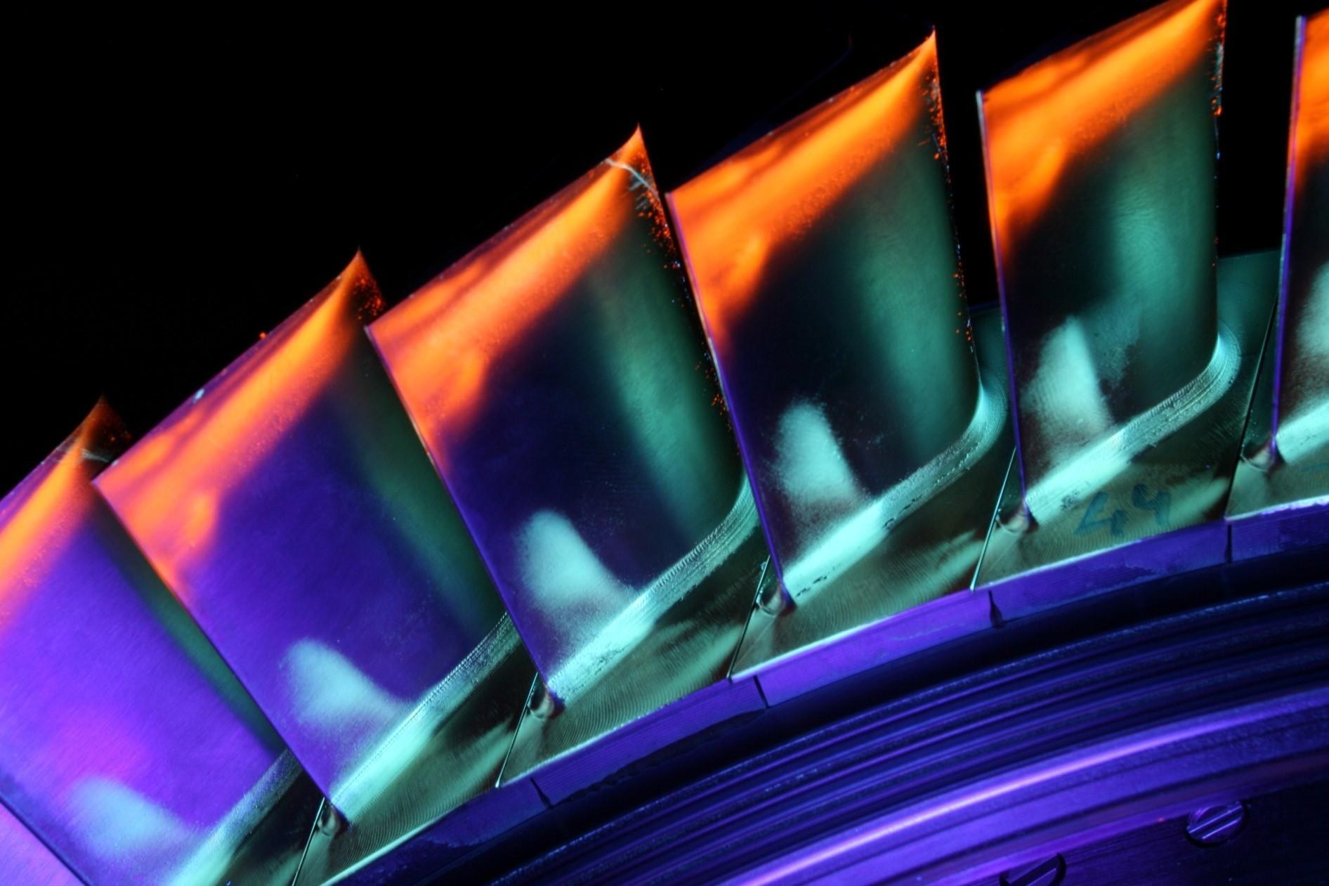 Rolls-Royce-Rotor einer Turbine