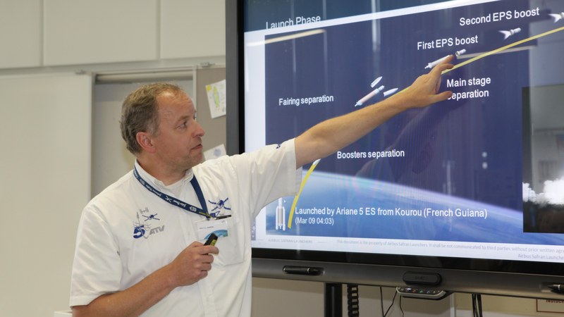 Martin Riehle sprach über das Antriebssystem im Projekt Orion