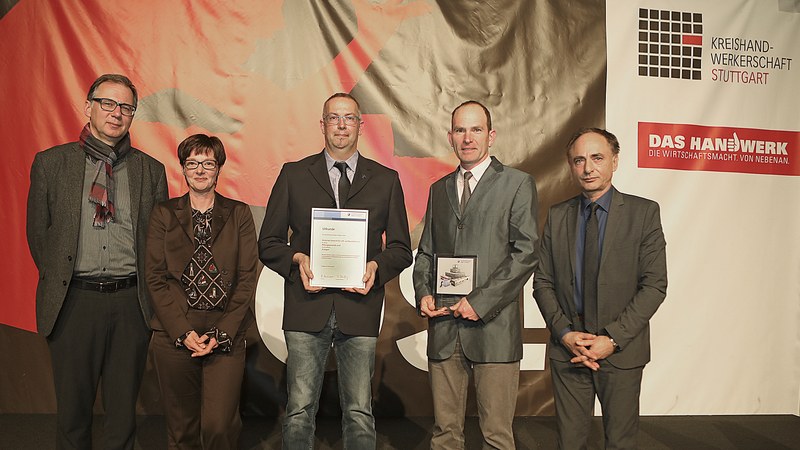 Preisverleihung der Bildungspyramide 2018 an Vertreter des DLR Stuttgart