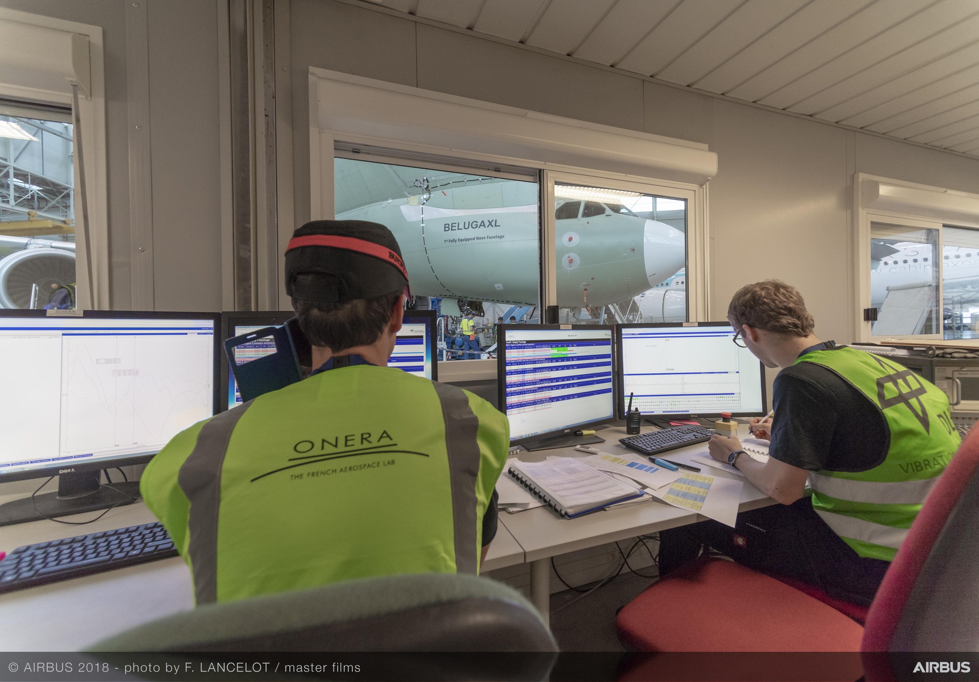 Blick aus dem Kontrollraum