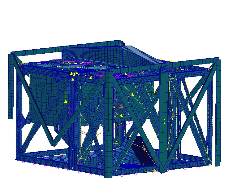 DLR - Elemente Berechnungsmodell der MASCOT-Struktur