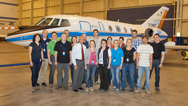 Gruppenfoto mit NASA-Chef Charlie Bolden