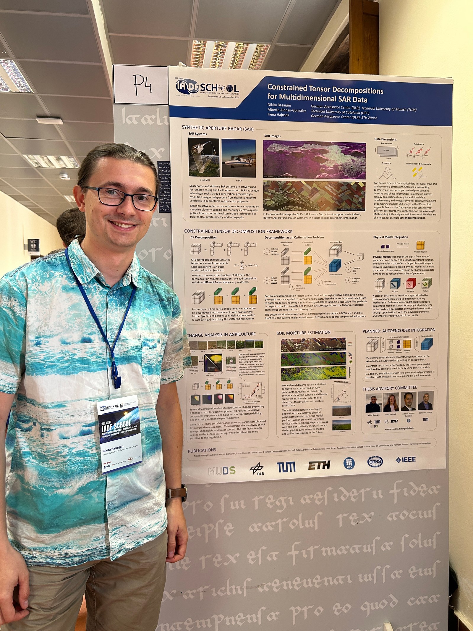 Best Poster Award during the IEEE GRSS IADF School - Nikita Basargin