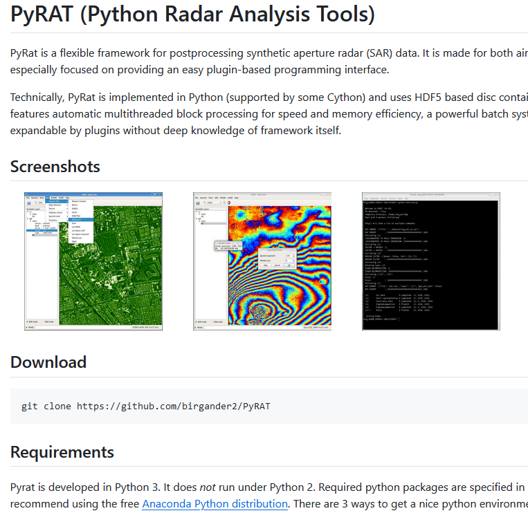 PyRAT (Python Radar Analysis Tools)