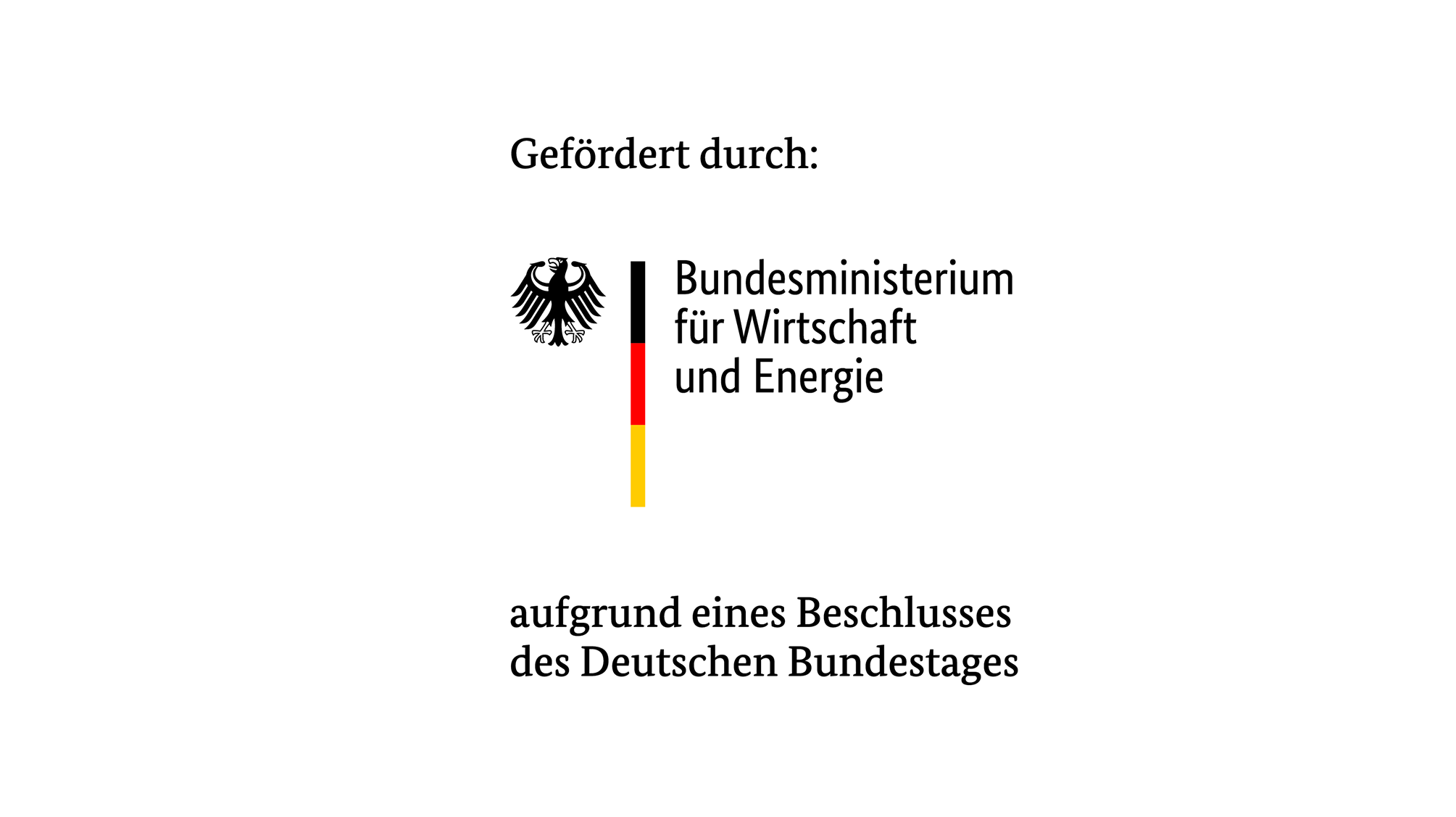 Gefördert durch Logo des BMWE (deutsch, SVG)