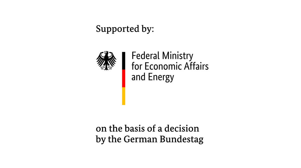 Gefördert durch Logo des BMWE (englisch, SVG)