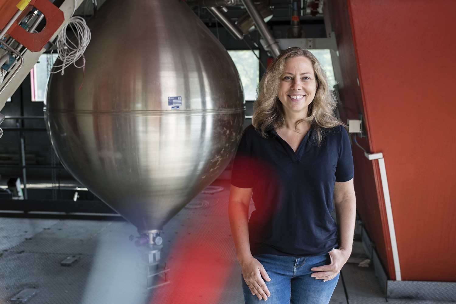 Anja Frank ist verantwortlich für die Prüfstände und Versorgungsanlagen ...