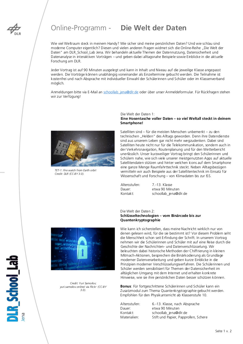 Online Programme Jena