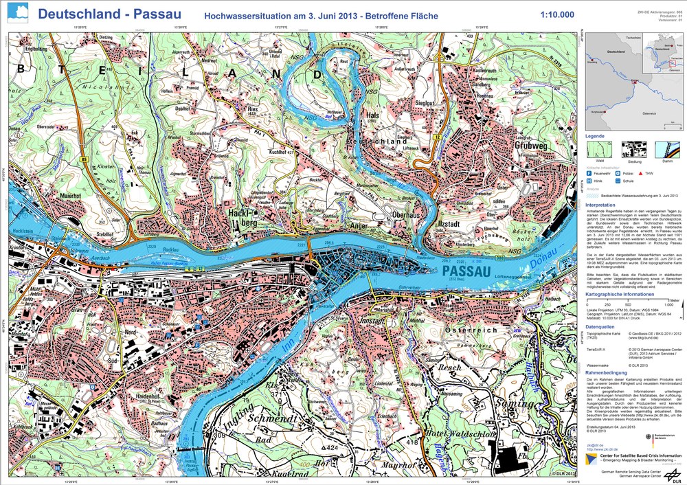 Floods in Germany: National Service ZKI-DE activated