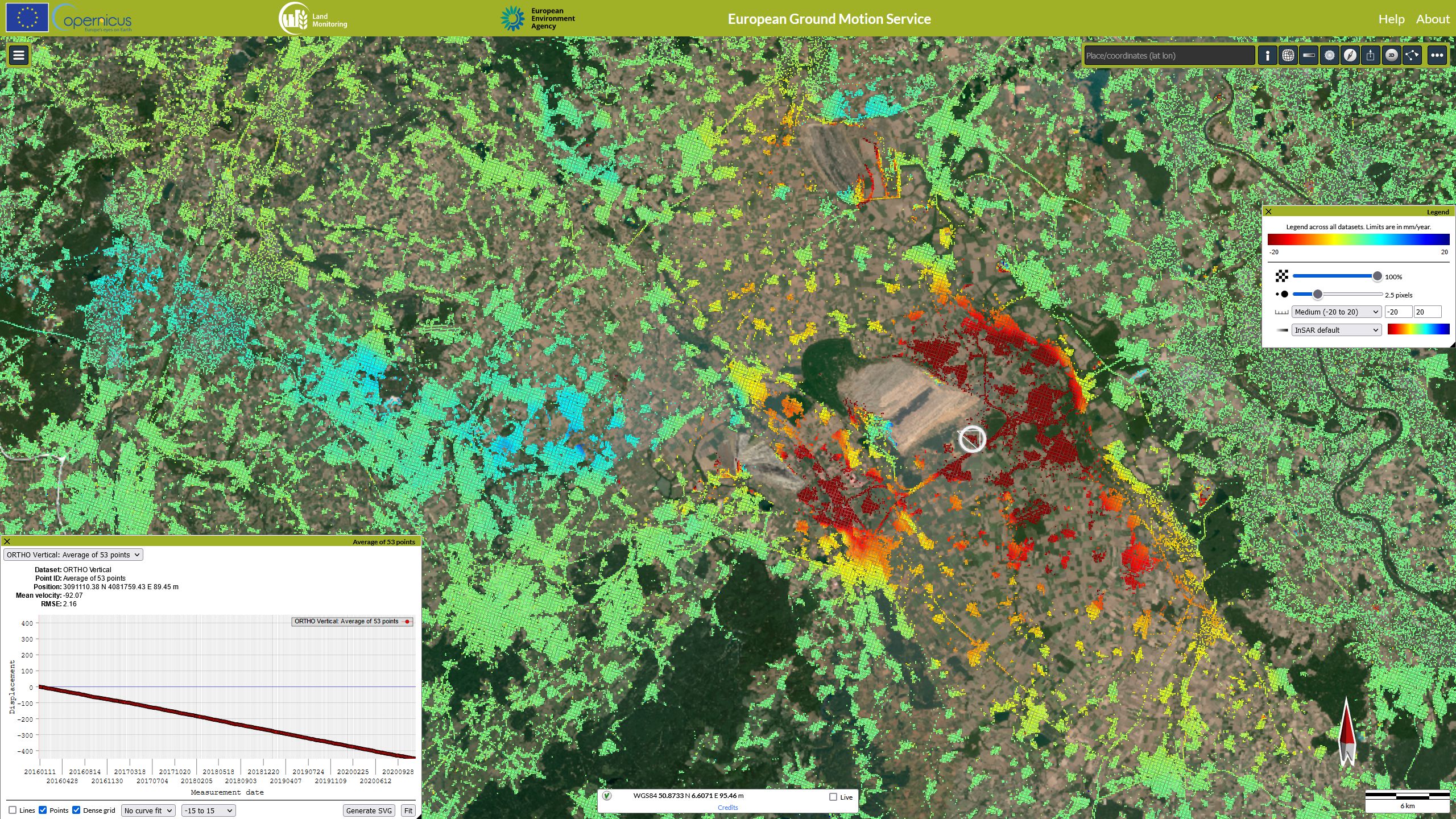 EOC technologies for the new European Ground Motion Service