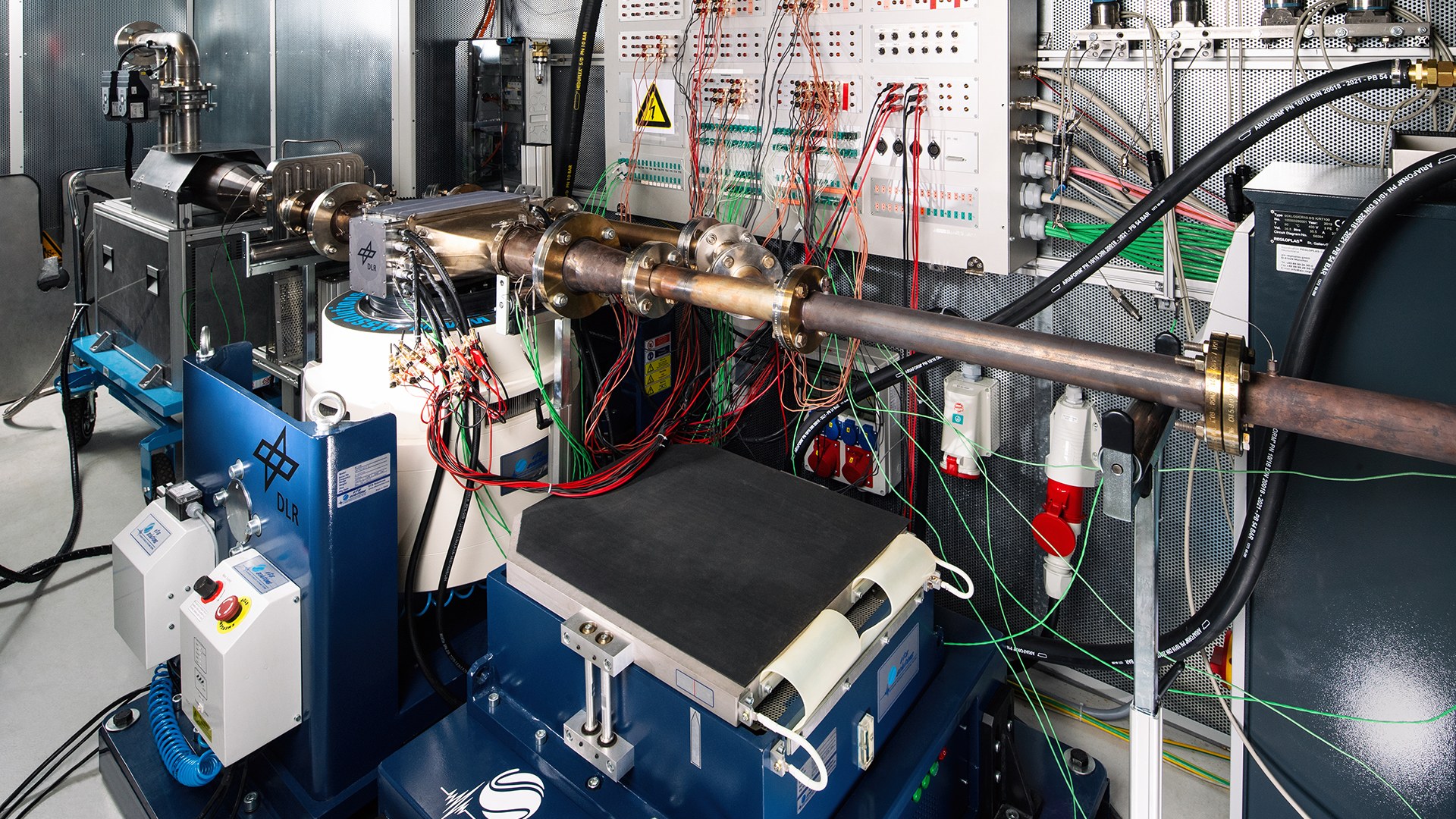 Hot gas test bench