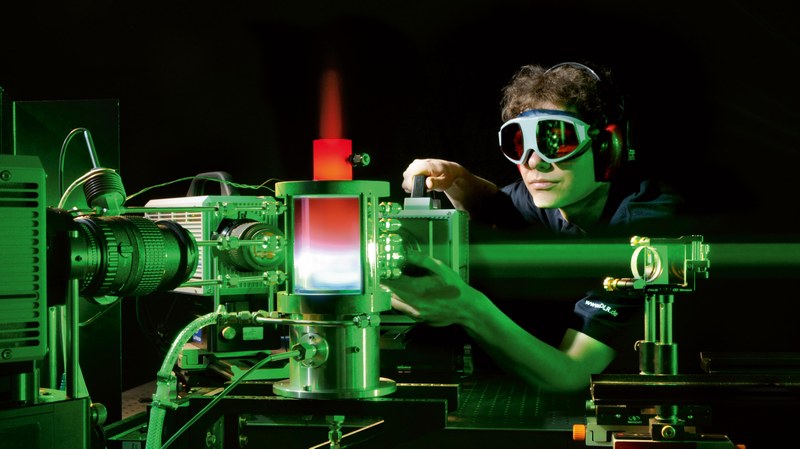 Gas turbine test rig at the Institute of Combustion Technology