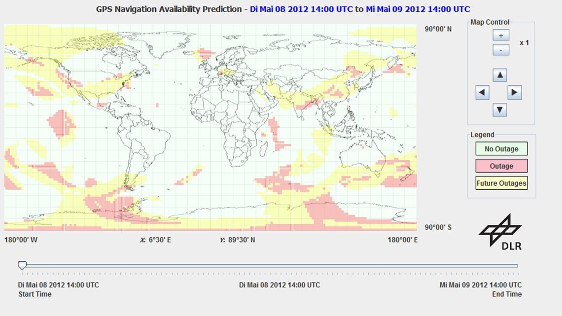DLR's Receiver Autonomous Integrity Monitoring (RAIM) web application