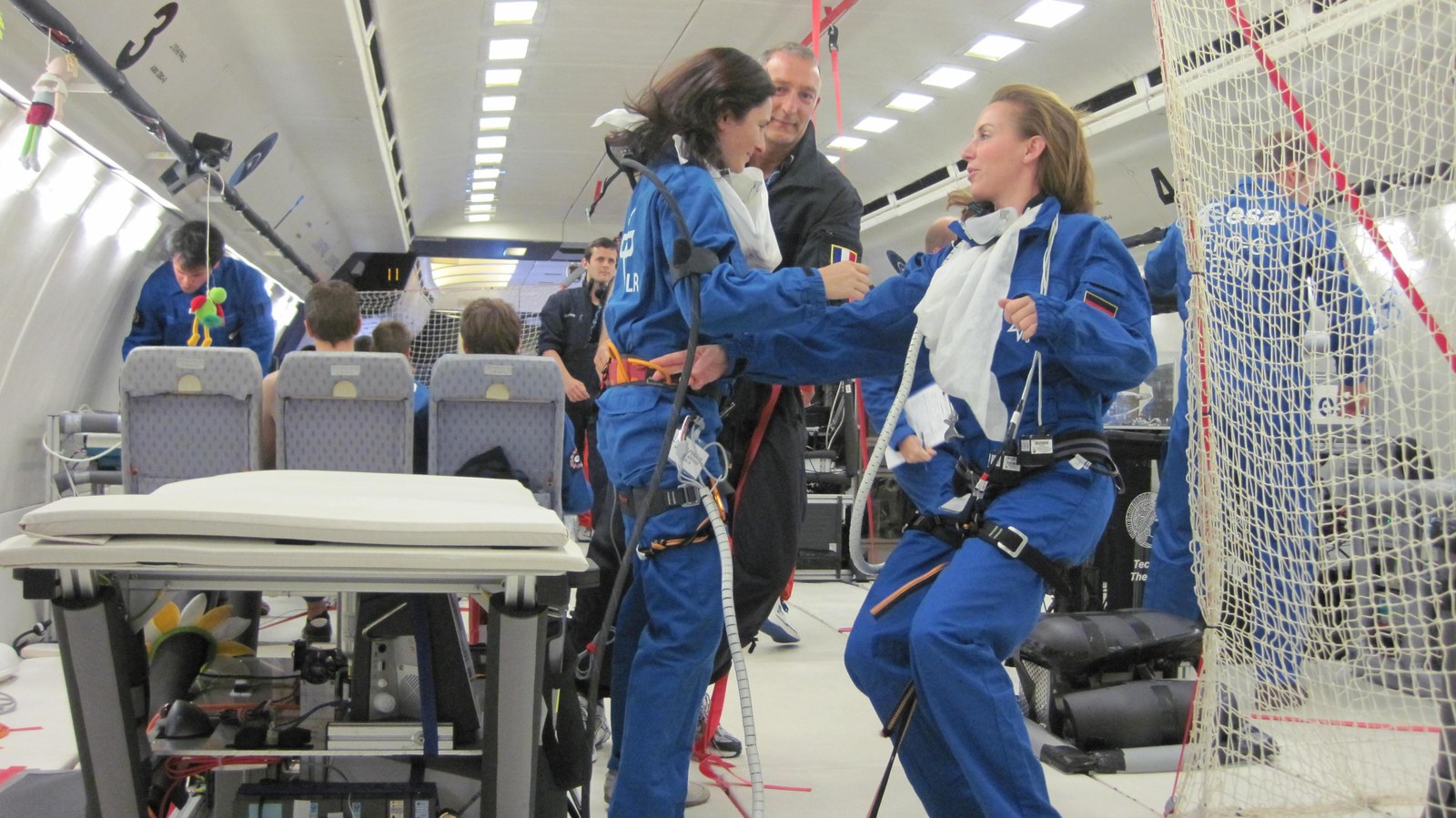 Orthostasis experiment during a parabolic flight