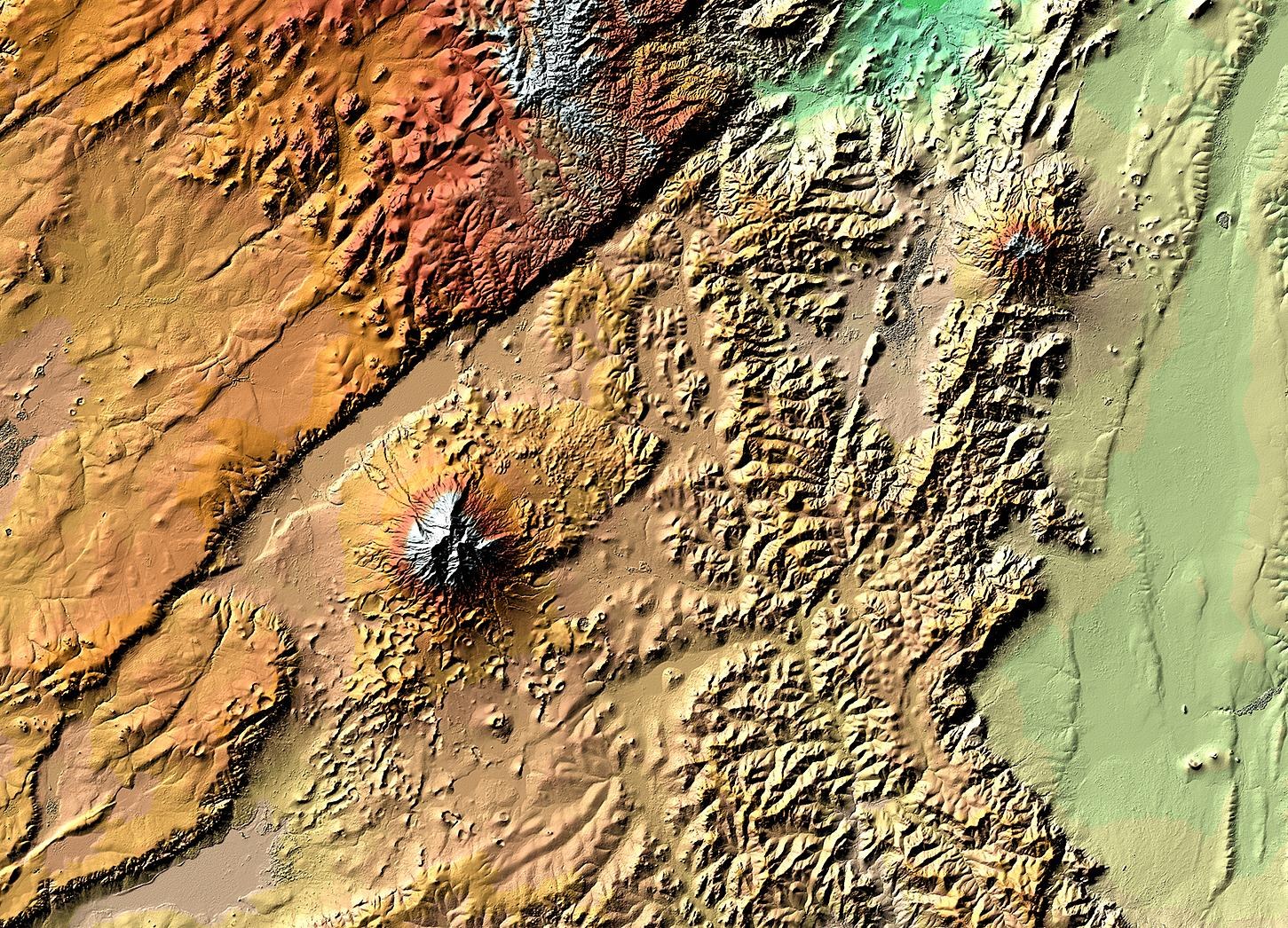 TanDEM-X elevation model – Mount Hanang, Tanzania