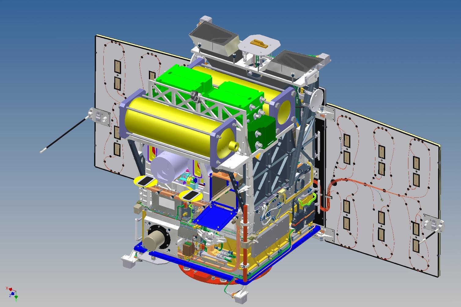 Schematic representation of BIROS payload components
