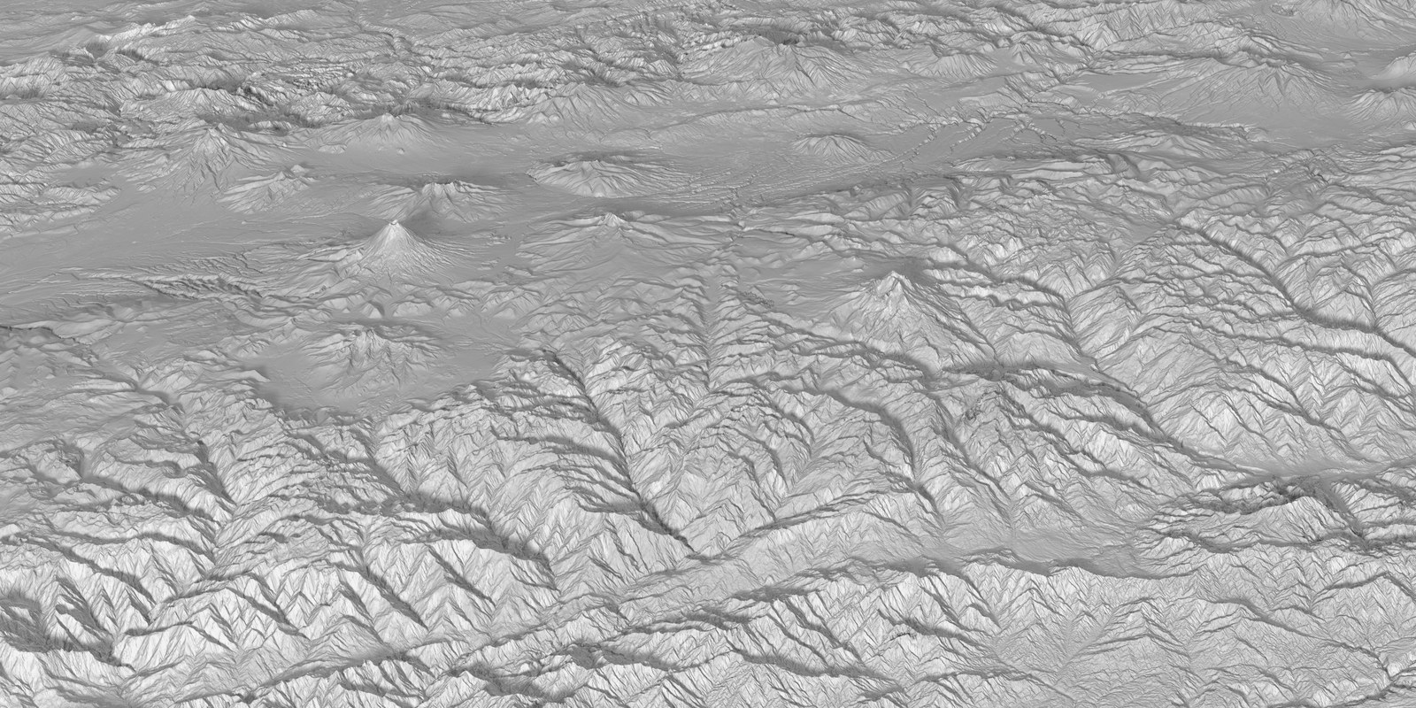 World Elevation Map Grayscale
