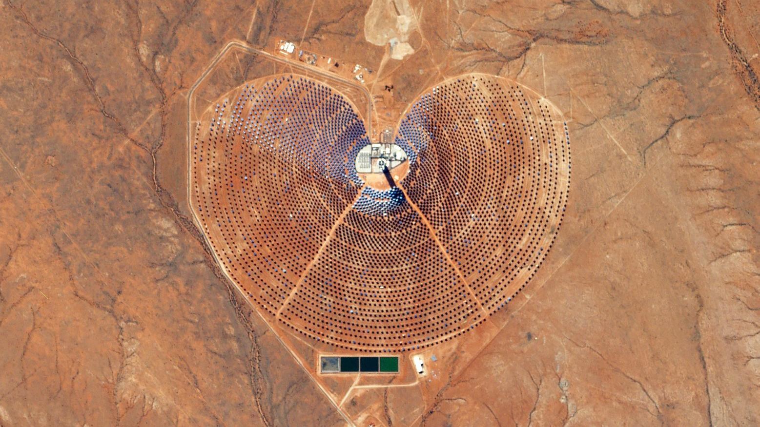Solar power plant Khi Solar One in South Africa