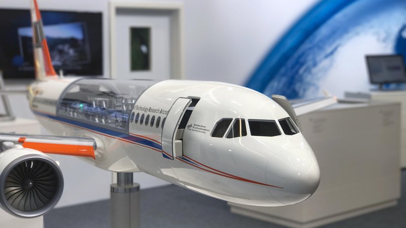 Model of the DLR research aircraft ATRA