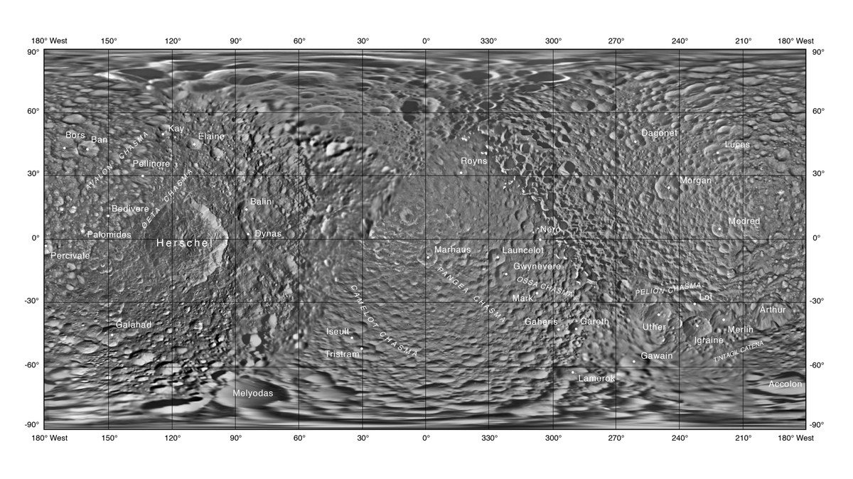 Mapping the moons of Saturn