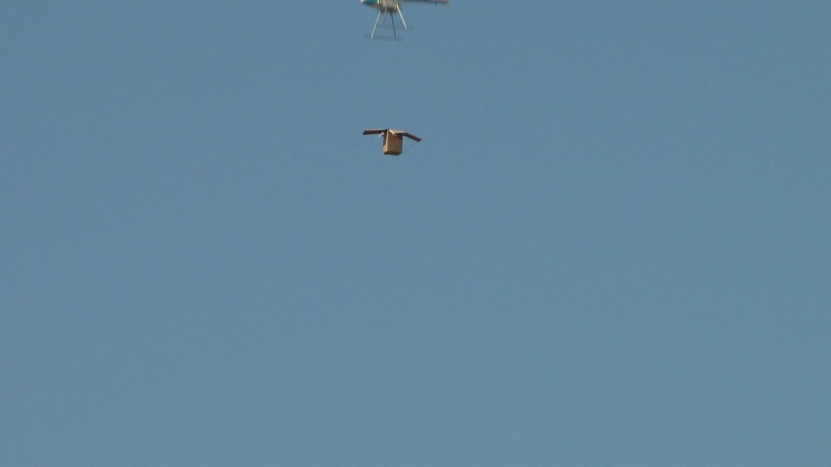 superARTIS during a payload drop