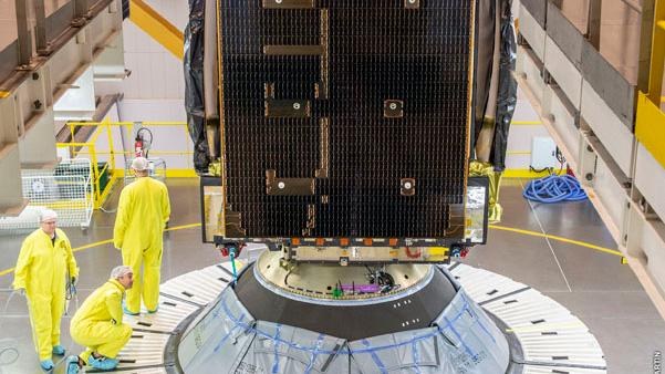 DLR - Integration of the EDRS-C satellite and the Ariane 5