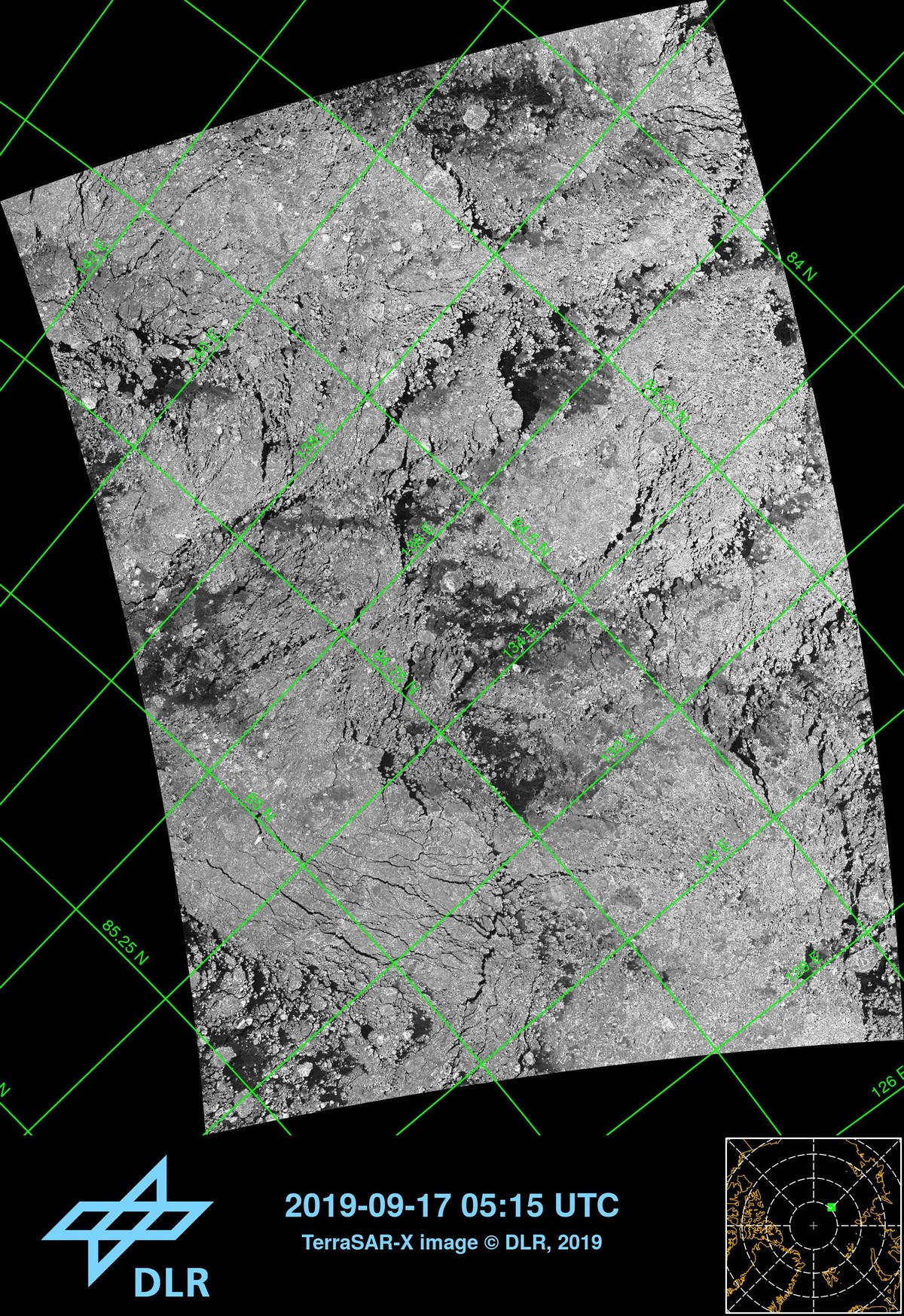 DLR — TerraSAR-X-Aufnahme der Zielregion für MOSAiC