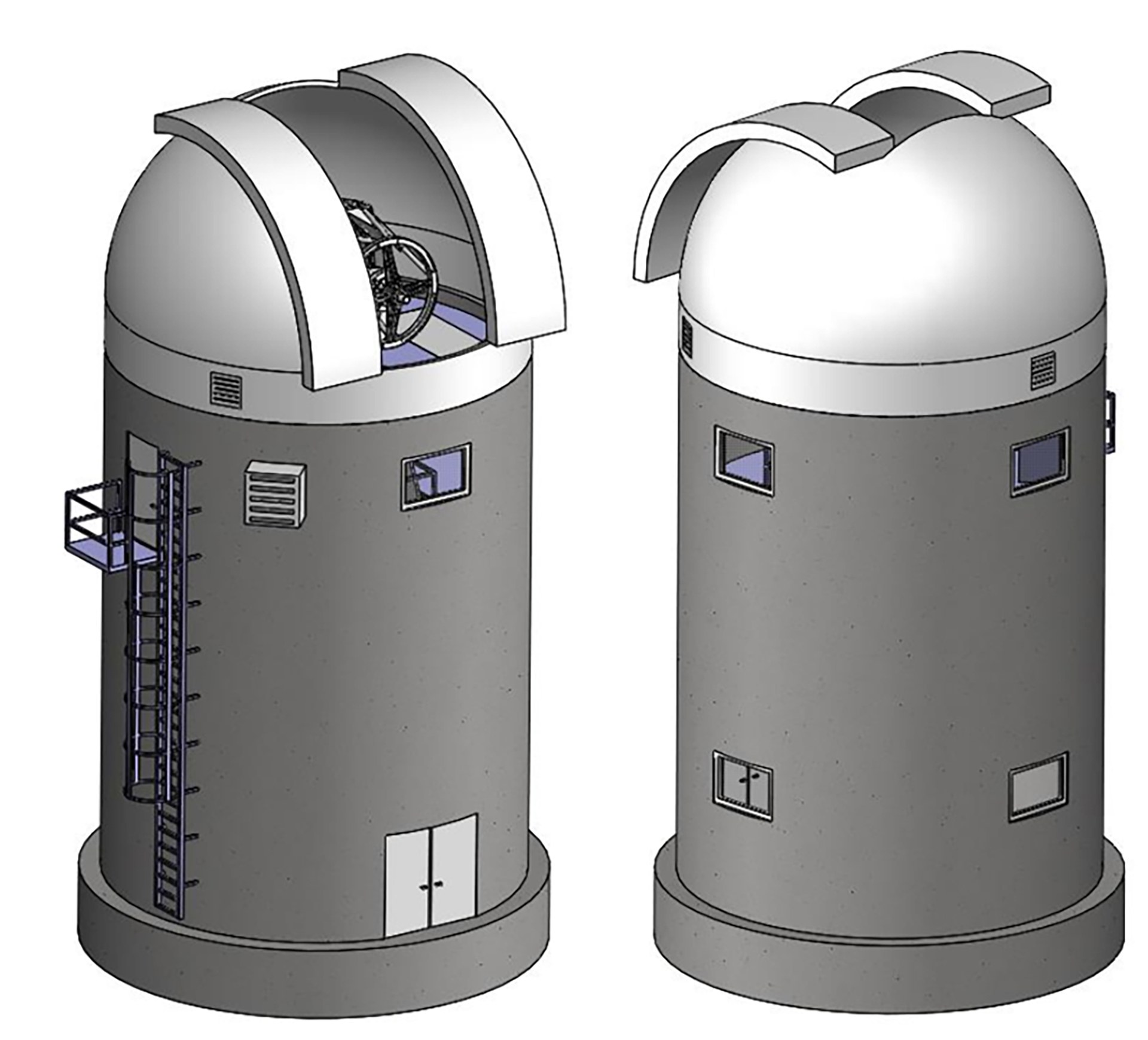 DLR – Computer visualisation of the DLR research observatory
