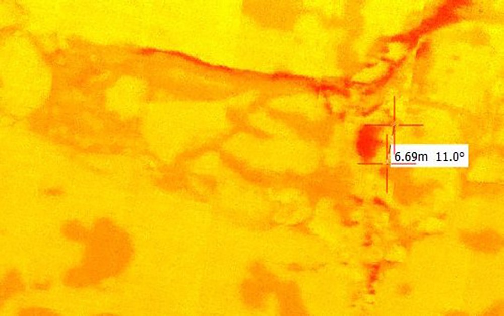DLR – Image of an ice surface in thermal infrared (TIR)