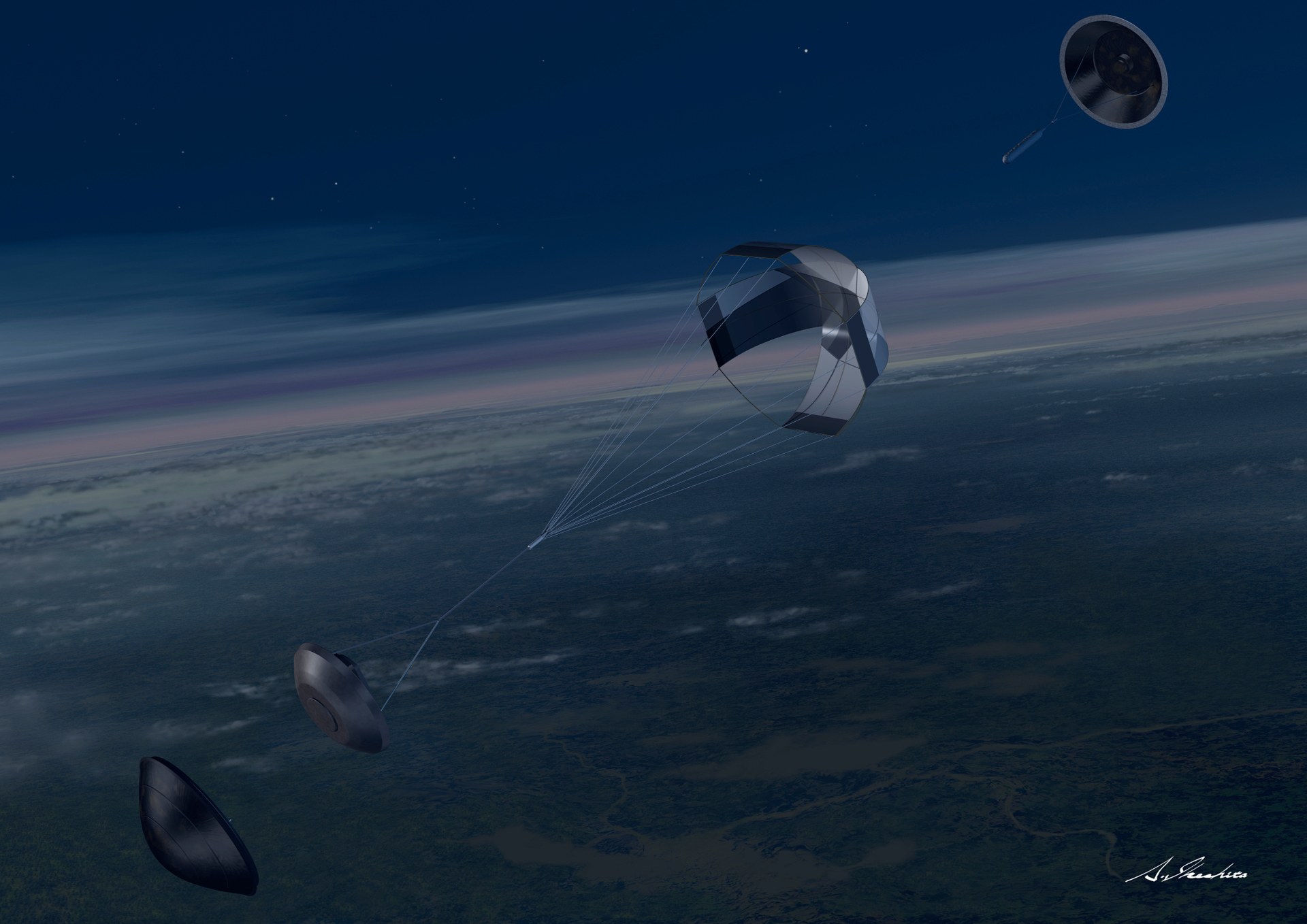 DLR – Hayabusa2 return capsule during the ‘final mile’