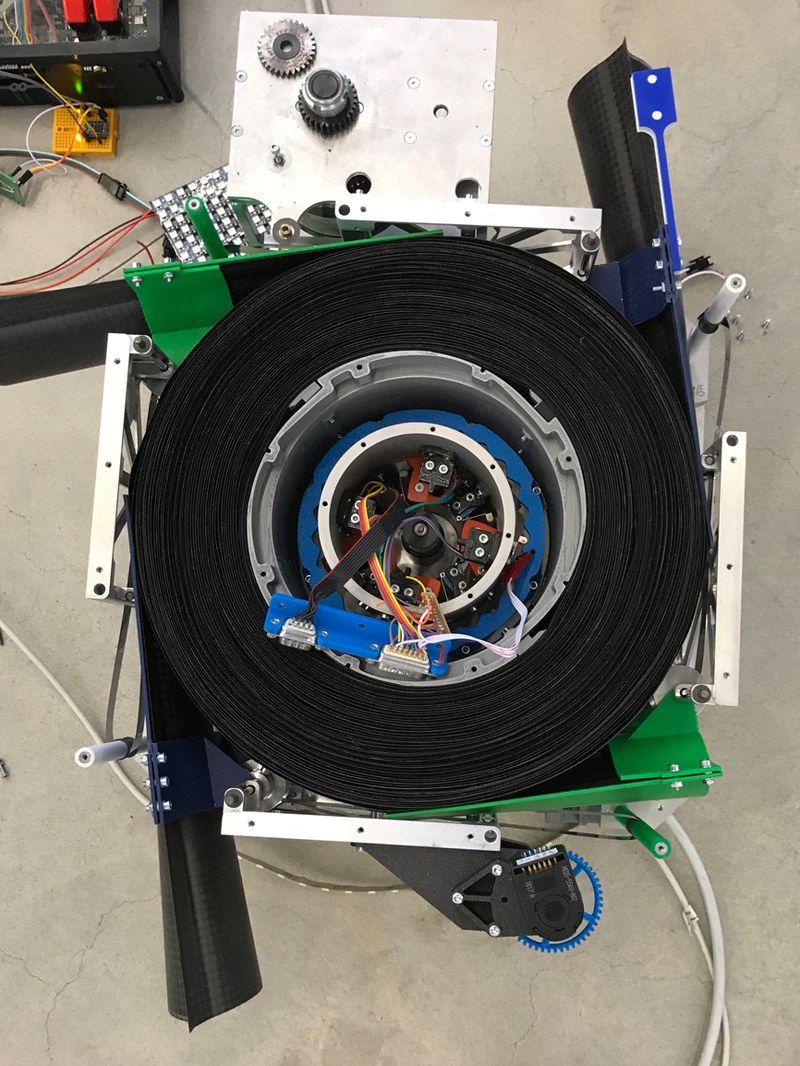 DLR – Booms rolled up