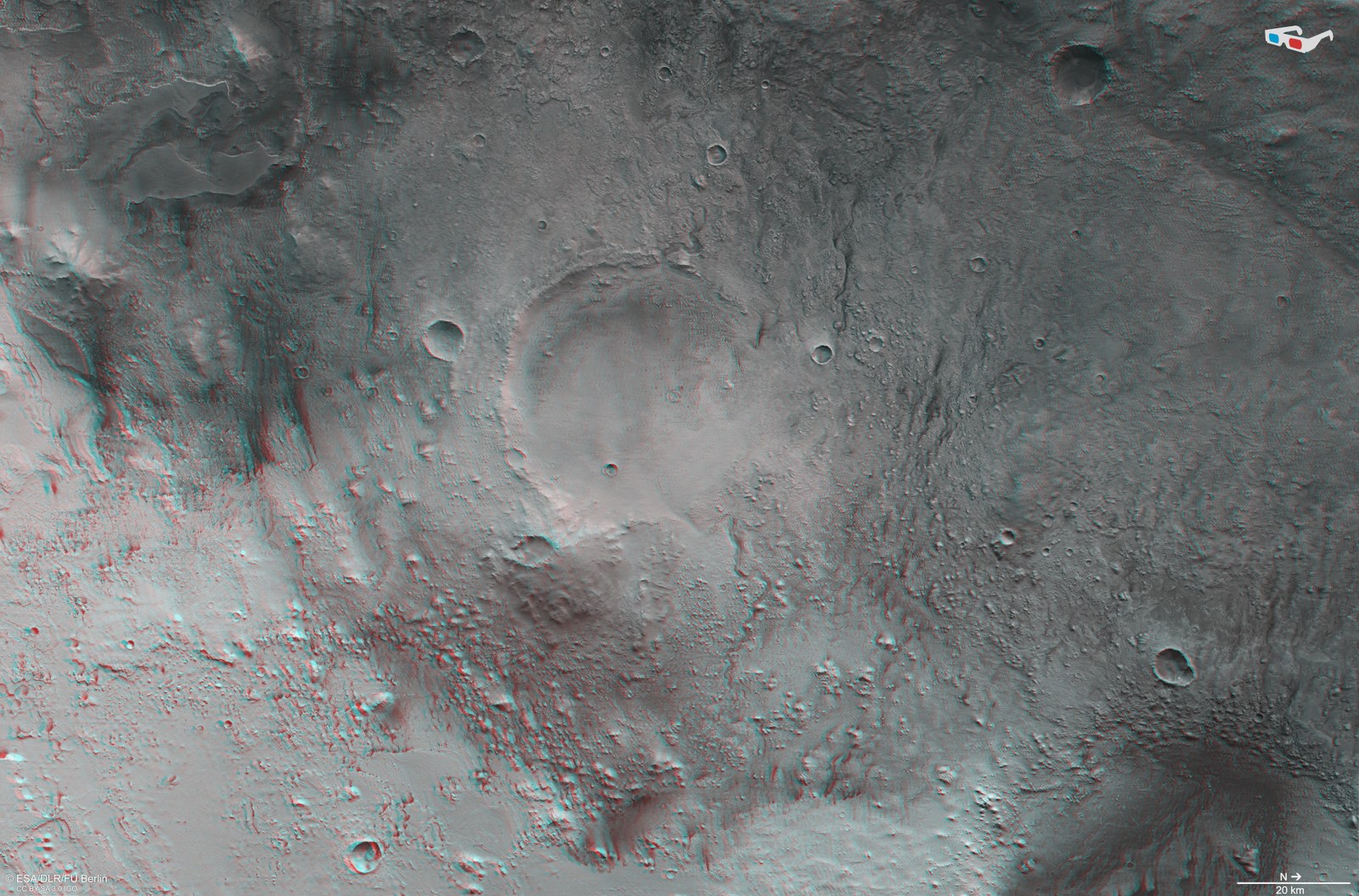 DLR — 3D view of Jezero Crater