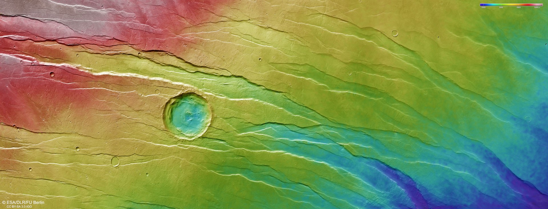DLR — Topographic image map of part of the Tantalus Fossae