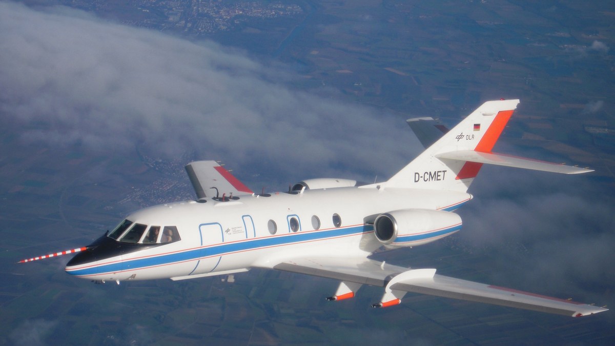 DLR - The Falcon 20E DLR research aircraft