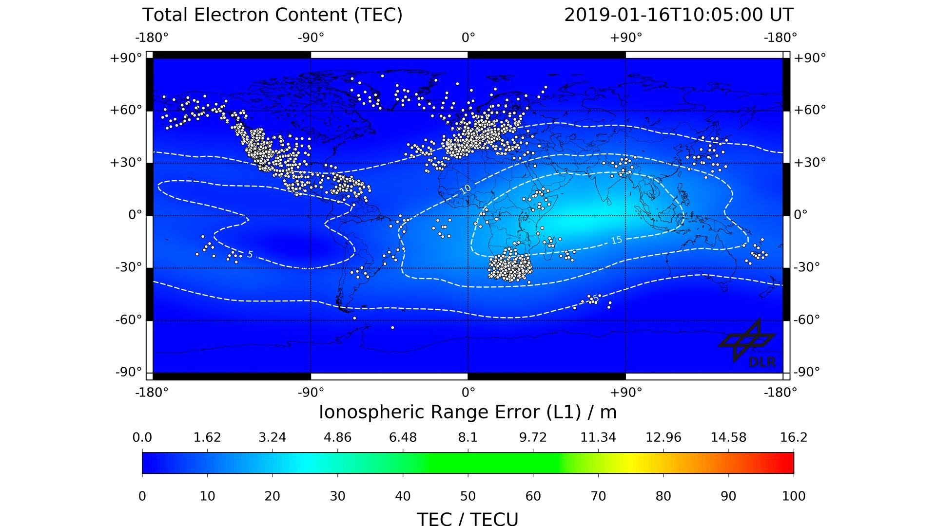 DLR – Global TEC map