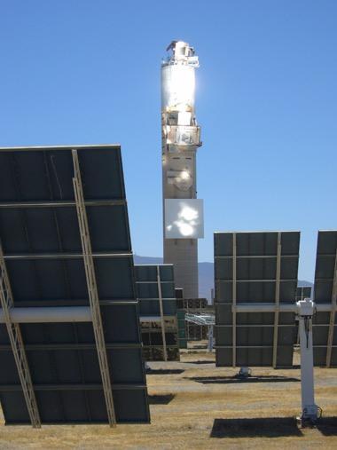Solar tower power plant in Almería