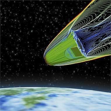 EXPERT Earth atmosphere re-entry vehicle