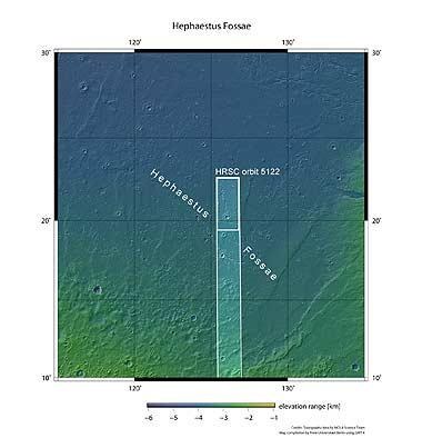 Hephaestus Fossae context map