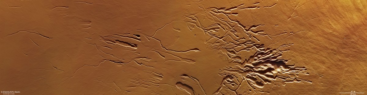 DLR – Lava channels on the southern flank of Ascraeus Mons
