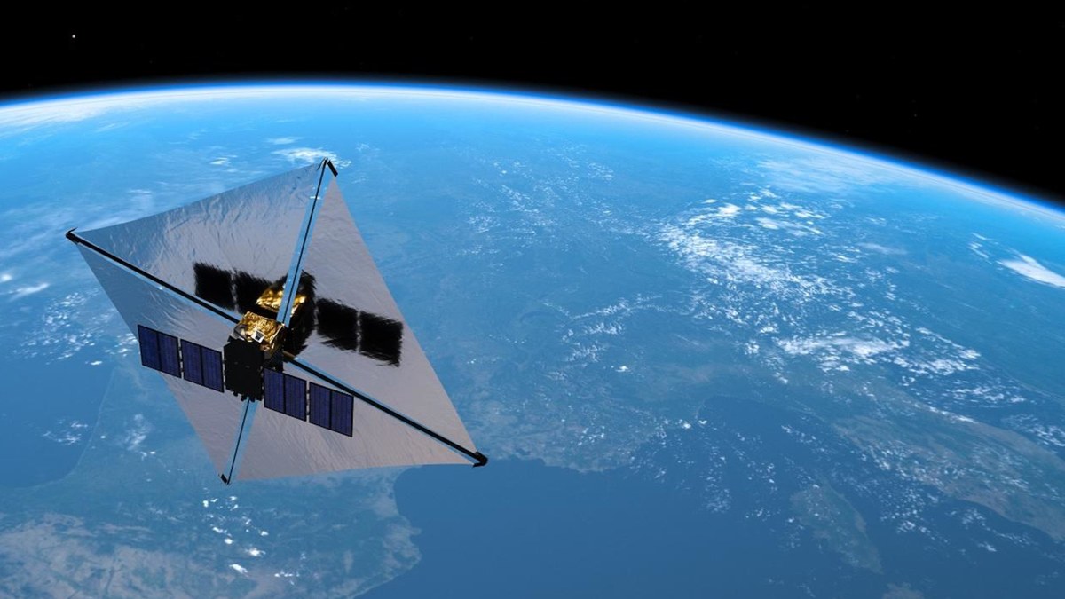 Disposal of decommissioned satellites using braking sails