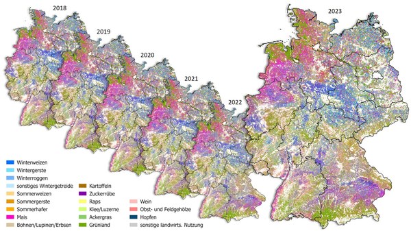 These crops grow in Germany – six-year analysis