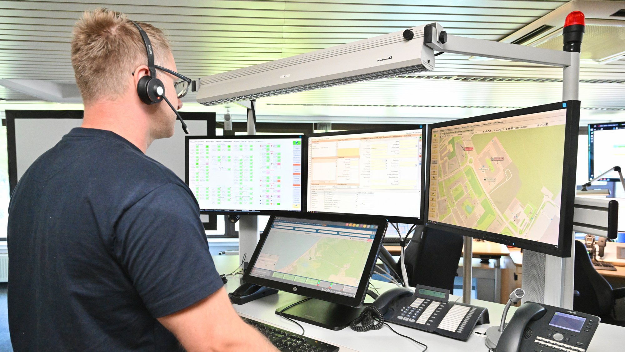 Live images in the control centre