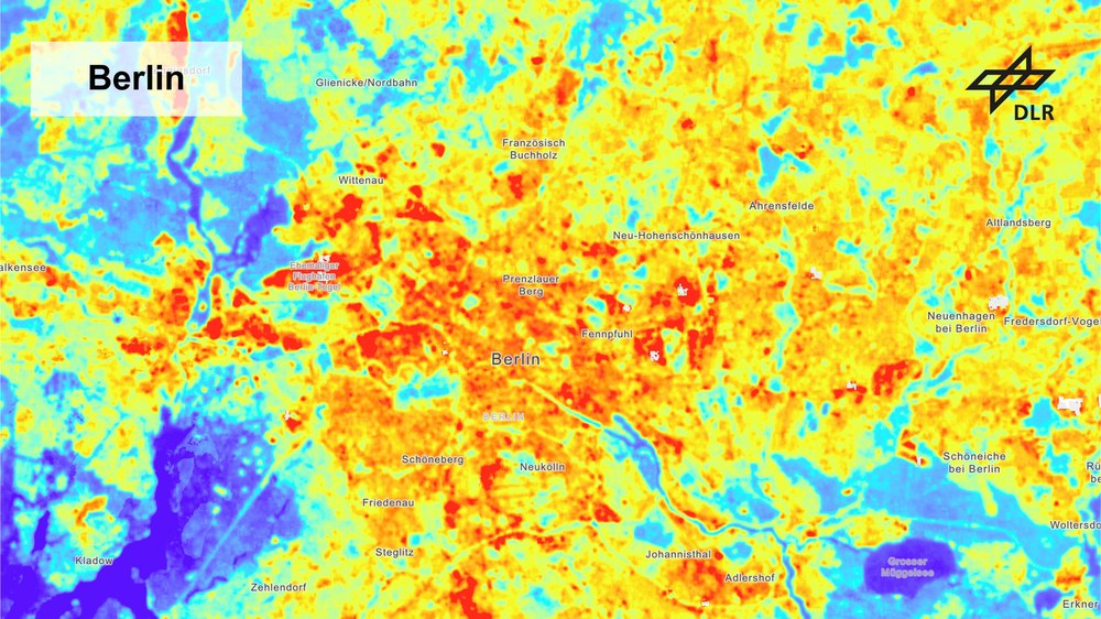 DLR reveals high heat stress in German cities