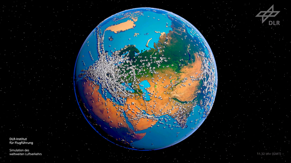 Air traffic simulation