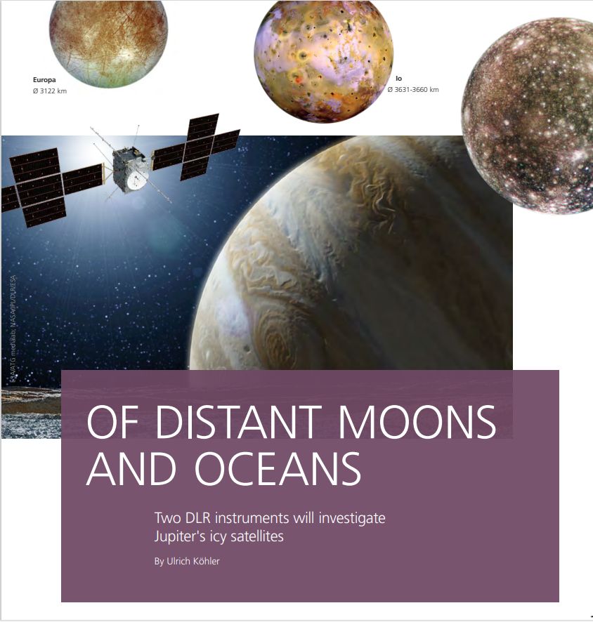 DLRmagazine article: Of distant moons and oceans (Issue 169)
